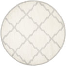 Lark Manor Ammundsen Geometric Light Grey / Beige Area Rug & Reviews | Wayfair